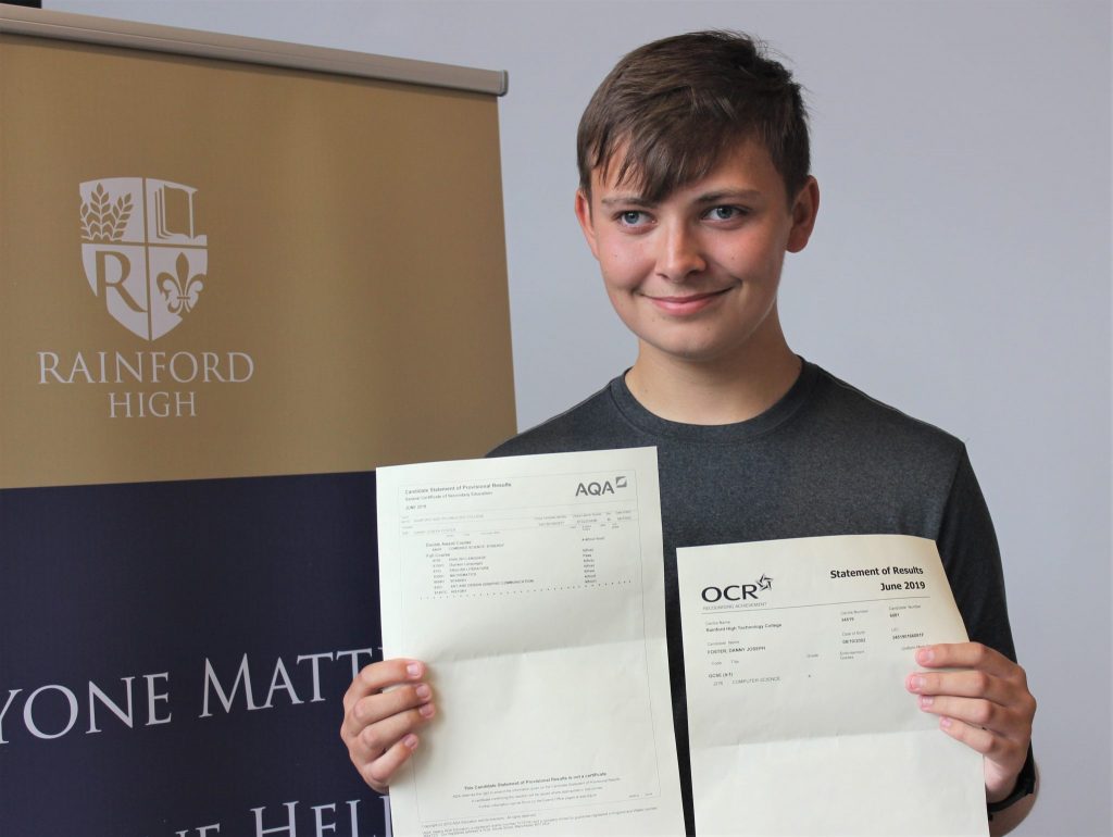 GCSE success at Rainford High - Rainford High School