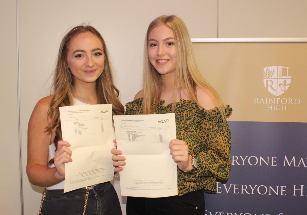 GCSE success at Rainford High - Rainford High School