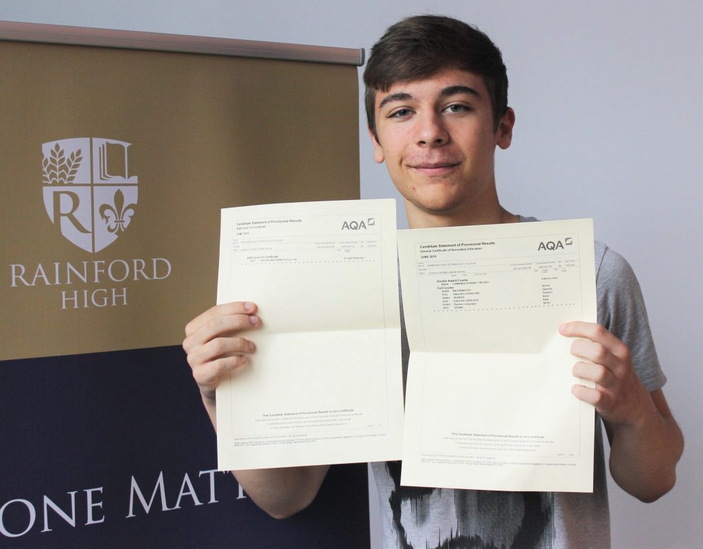 GCSE success at Rainford High - Rainford High School